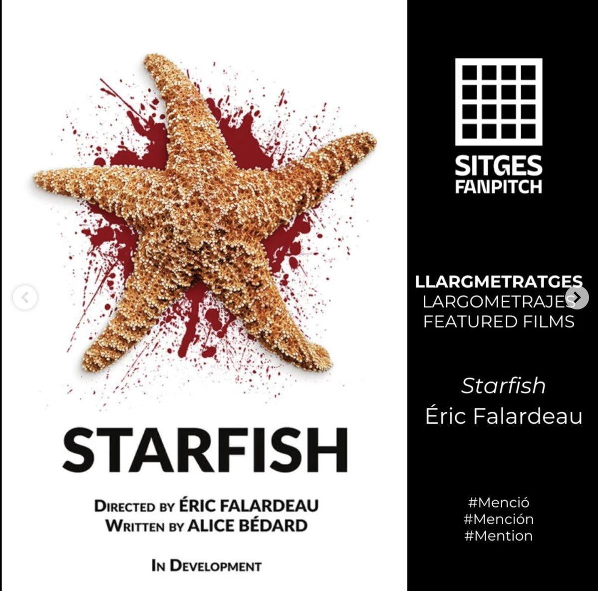 Starfish – In Development at the Sitges FilmLab Market – Éric Falardeau
